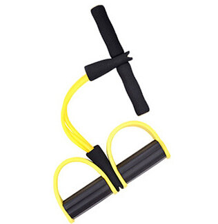 Эспандер-петля для ног, эспандер для пресса, многофункциональный эспандер с двумя или четырьмя трубками и педалью,