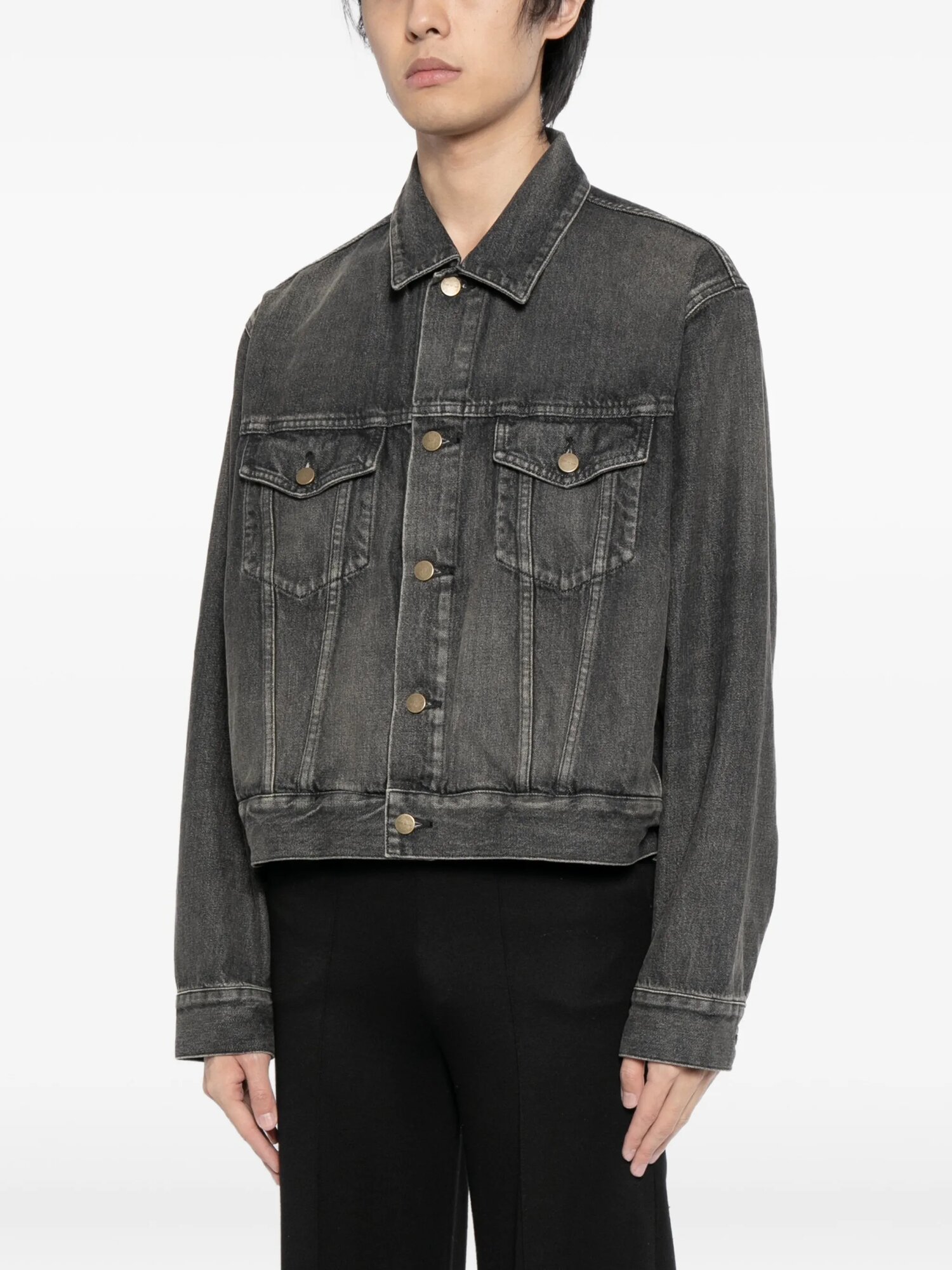 Куртка FEAR OF GOD Trucker denim jacket, размер 48, серый — фото 1