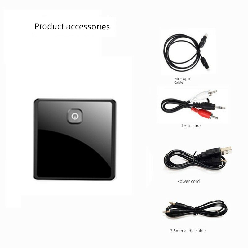 Оптический Bluetooth-приемник 5.0, аудиопередатчик, AUX-аудиоадаптер для подключения к телевизору, компьютеру и