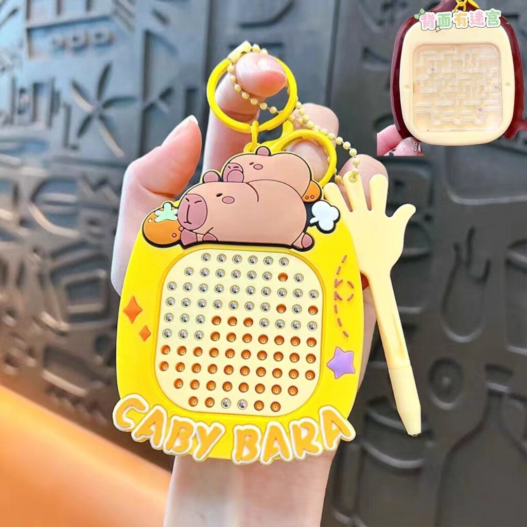 Креативный мультяшный магнитный стальной шарик для рисования, подвеска для рюкзака, антистресс, магнитная доска для рисования, лабиринт, оптовая продажа