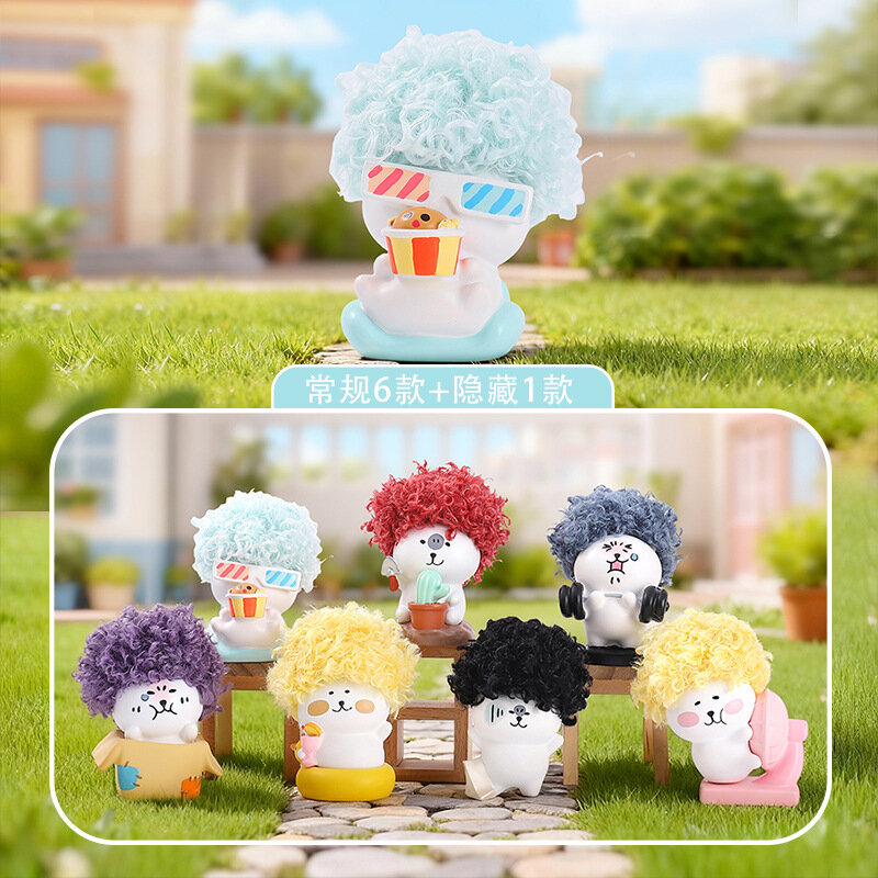 Китайский тренд, мультяшный милый жадный панда, ежедневная фигурка в слепой коробке, декор, праздничный подарок, дропшиппинг