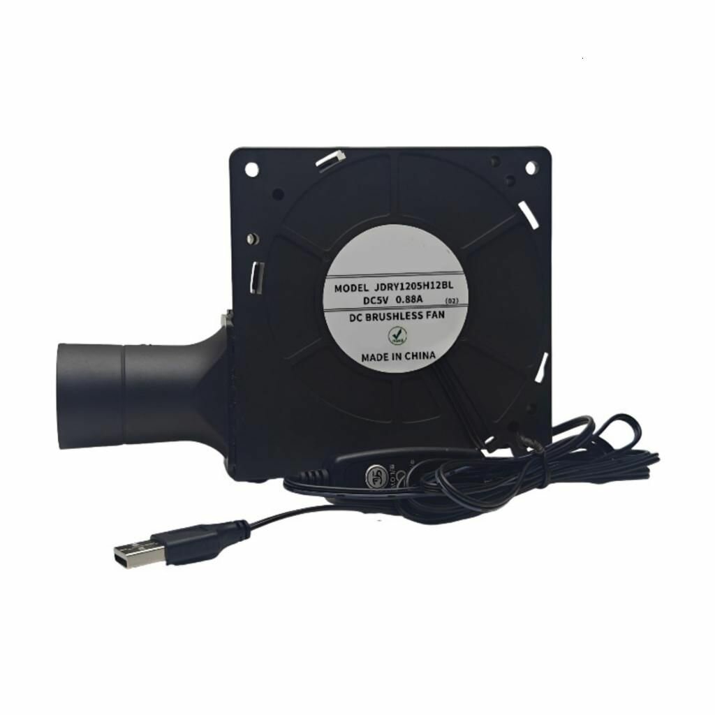 Портативный центробежный вентилятор 5В с 3-скоростной регулировкой для эффективного розжига