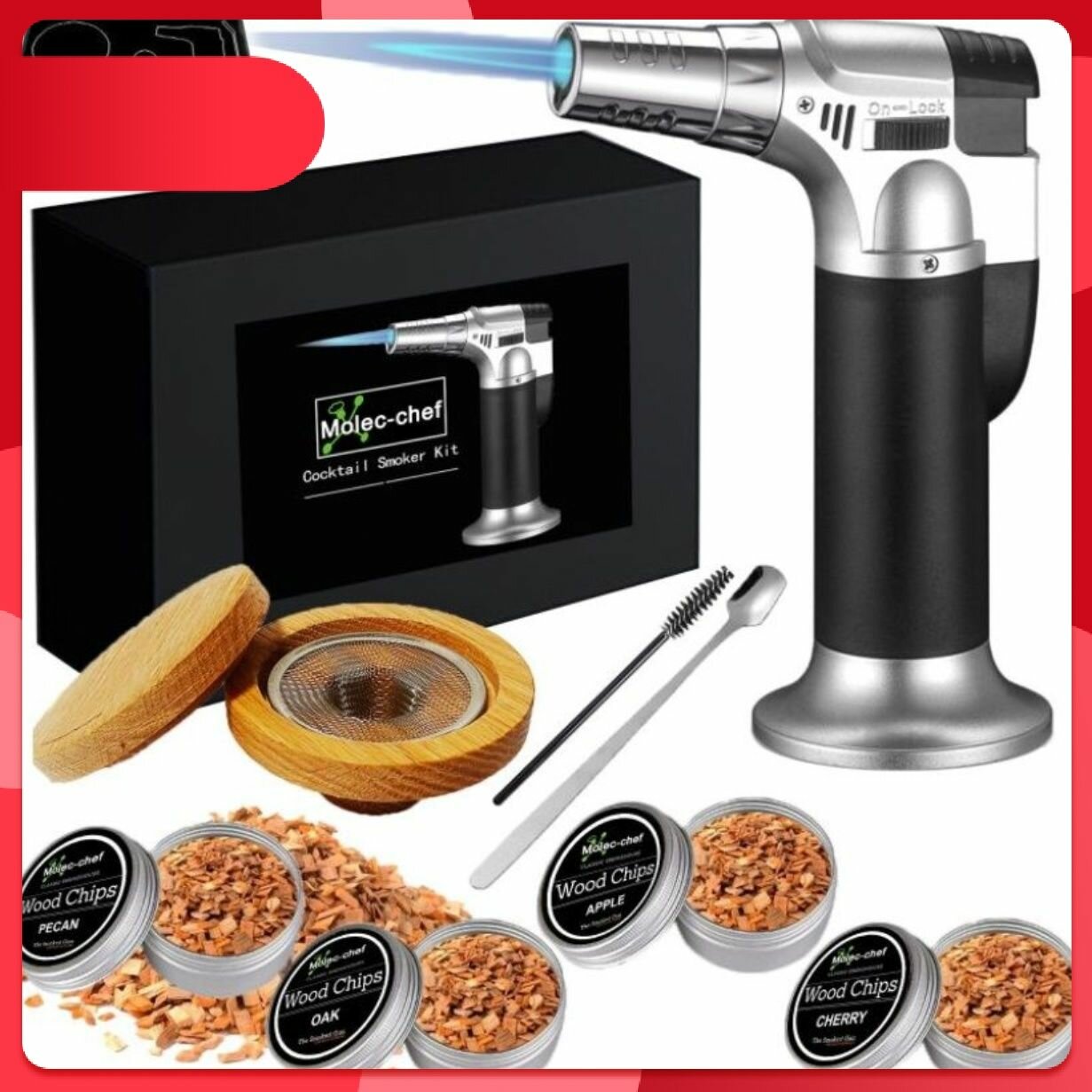 Диск-окуриватель для копчения виски и коктейлей Cocktail Smoker Gurman-liu1978