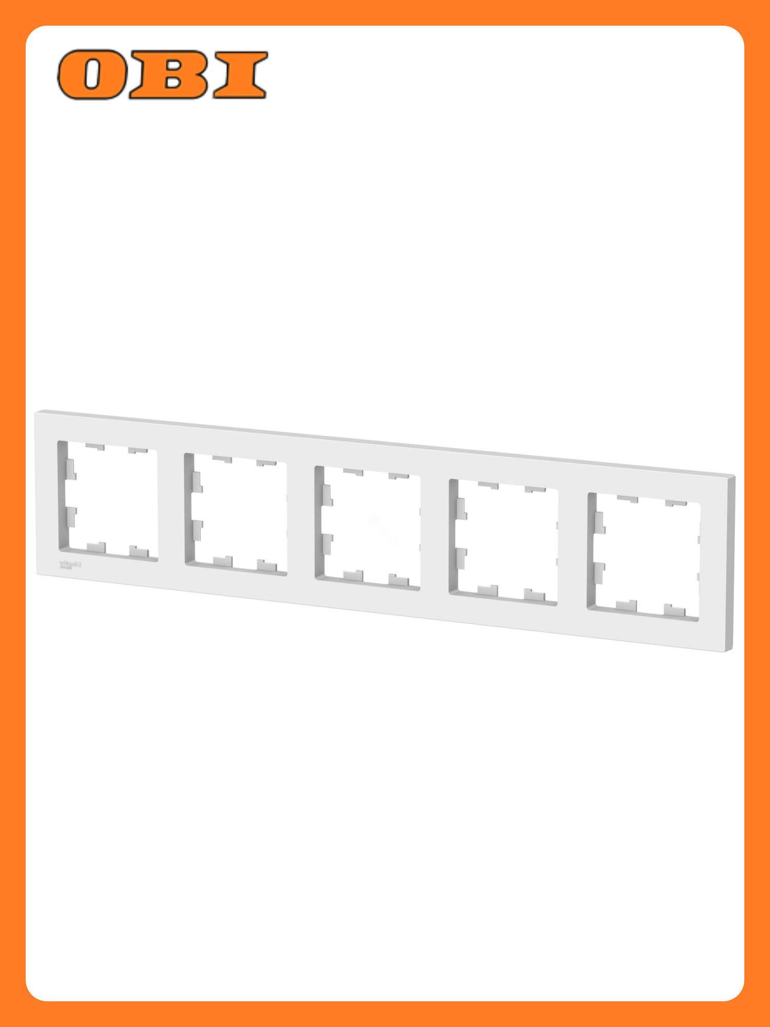 Рамка Schneider Electric Systeme Electric AtlasDesign ATN000105, белая, 5 постов