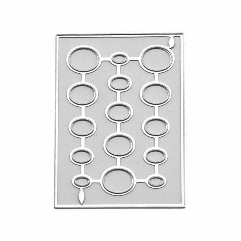 Металлические штампы для вырезания звёзд, прямоугольников, капель, - B большой эллипс