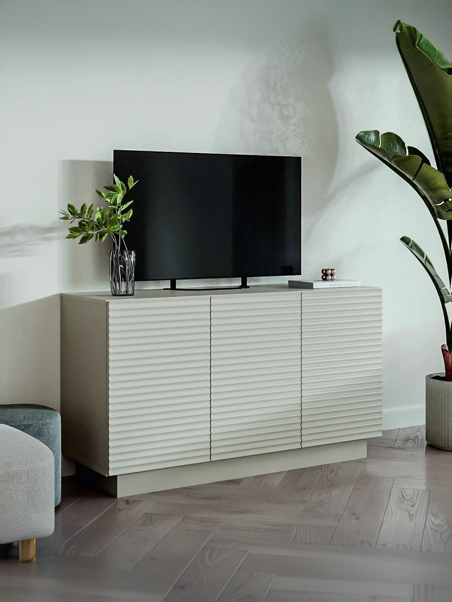 Тумба под телевизор Майер 115х40х65 Сатин, Паломна,03-03