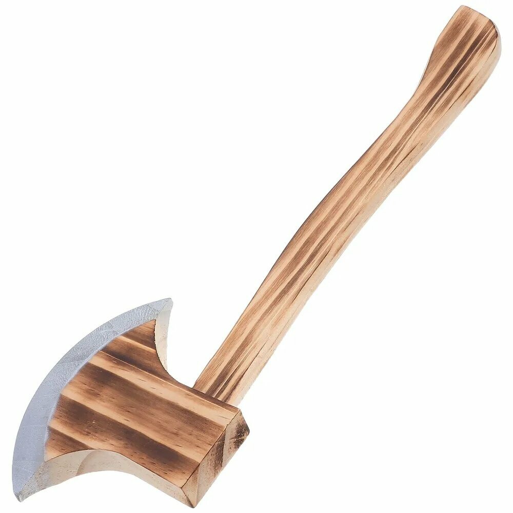 Деревянный игрушечный топор светло-коричневого цвета для детской игры