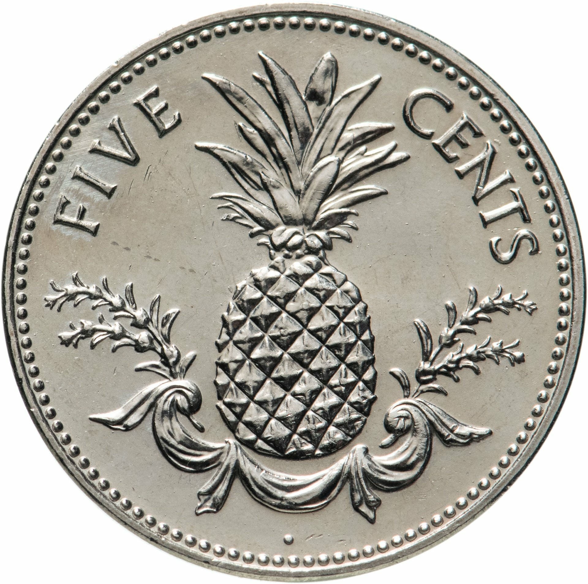 Багамы 5 центов cents 2005, Мельхиор медь-никель, в сохранности AU-UNC