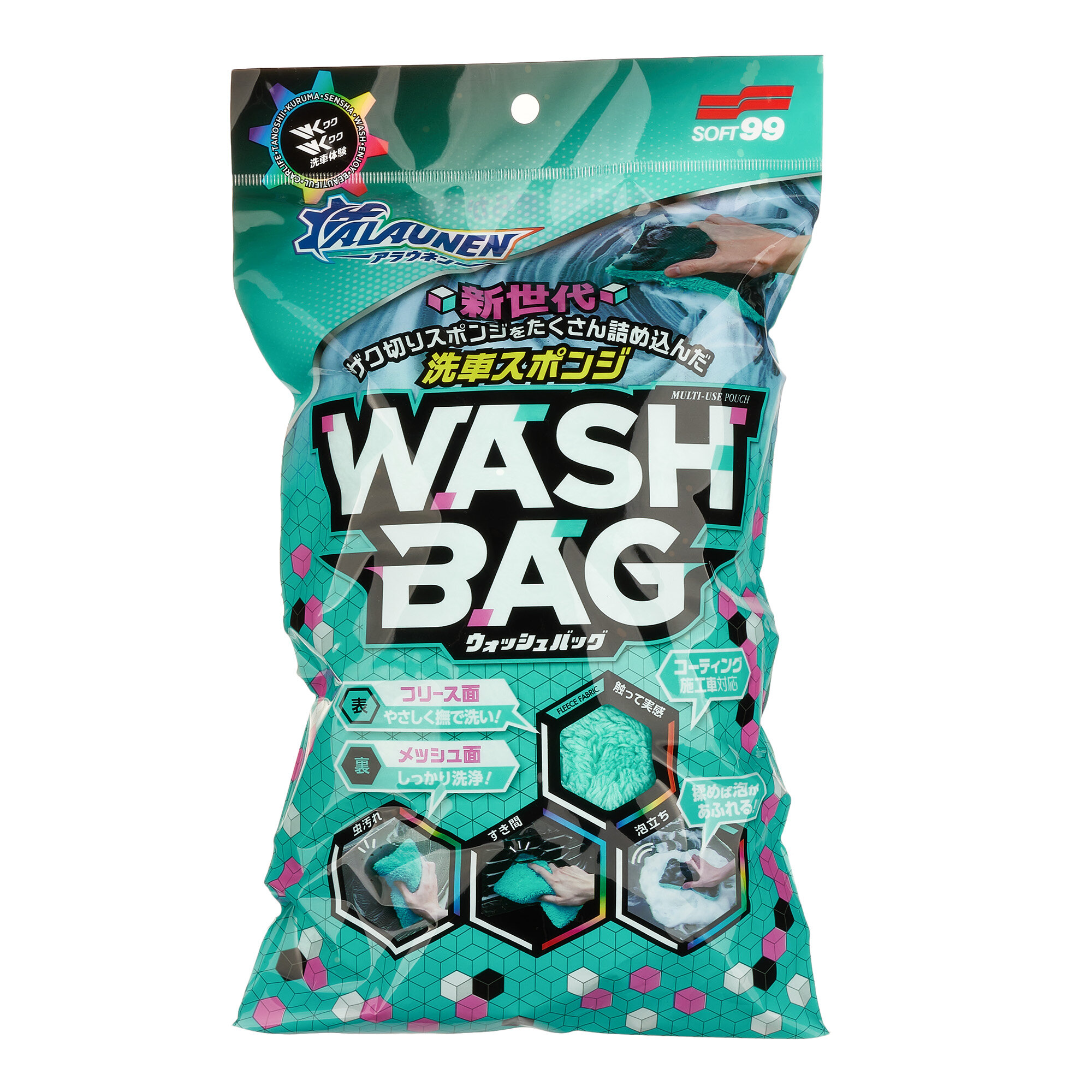 Губка для мытья авто Soft99 ALAUNEN WASH BAG