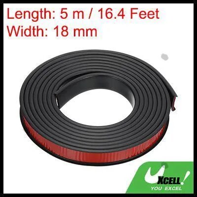 IKEA Кромка мебельная клеевая, Черный, для ДСП, 5 м / 16.4 Feet x 18 mm