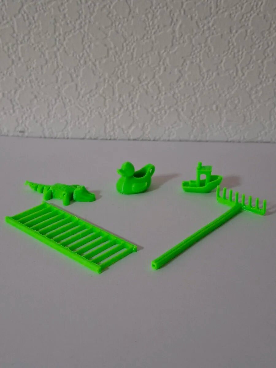 Набор миниатюр - 5 шт, для ватной игрушки, домика