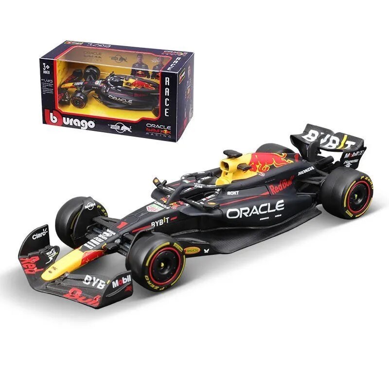 Burago 1:43 Red Bull F1RB20 1 # Vestapan, гоночная машина, масштаб 1:43, модель из цинкового сплава с эффектом звука, для детей от 3-х лет — фото 1