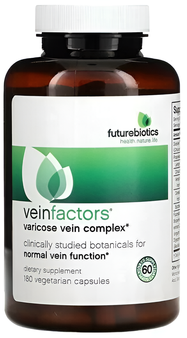 Futurebiotics, VeinFactors, Комплекс при варикозном расширении вен, 180 капсул