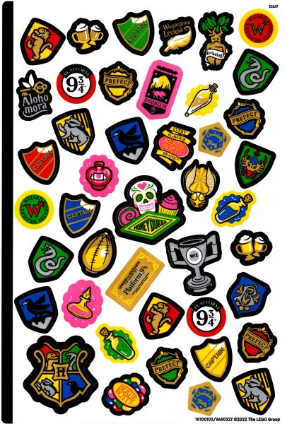 Деталь Lego 76399stk02 Sticker Sheet for Set 76399, Sheet 2 - (10100102/6400327)
