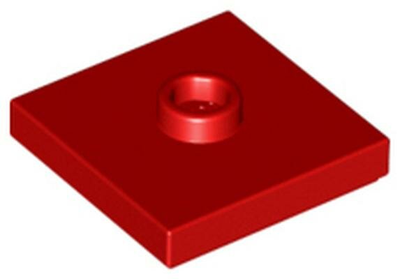Деталь Lego 87580 Plate, Modified 2 x 2 with Groove and 1 Stud in Center (Jumper)