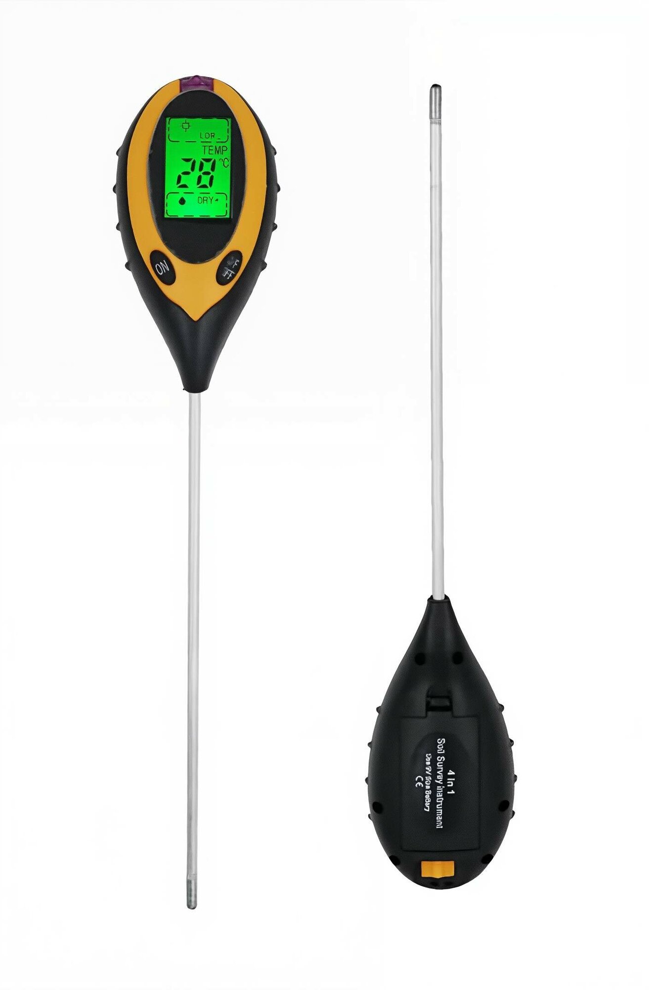 Анализатор почвы Veker SPH004 4-в-1 (PH, Влажность, Освещенность, Температура)