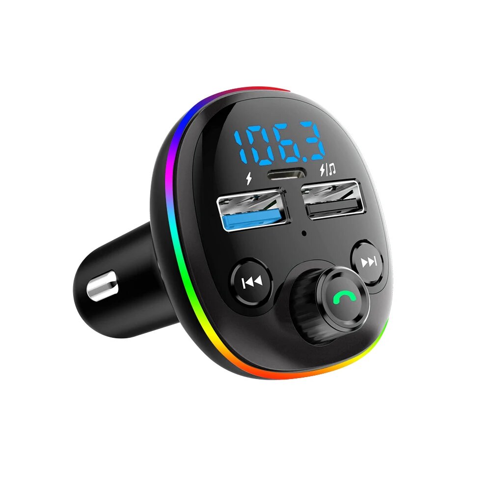 FM-передатчик Bluetooth 5.0, C9-A, USB зарядка, MP3 плеер