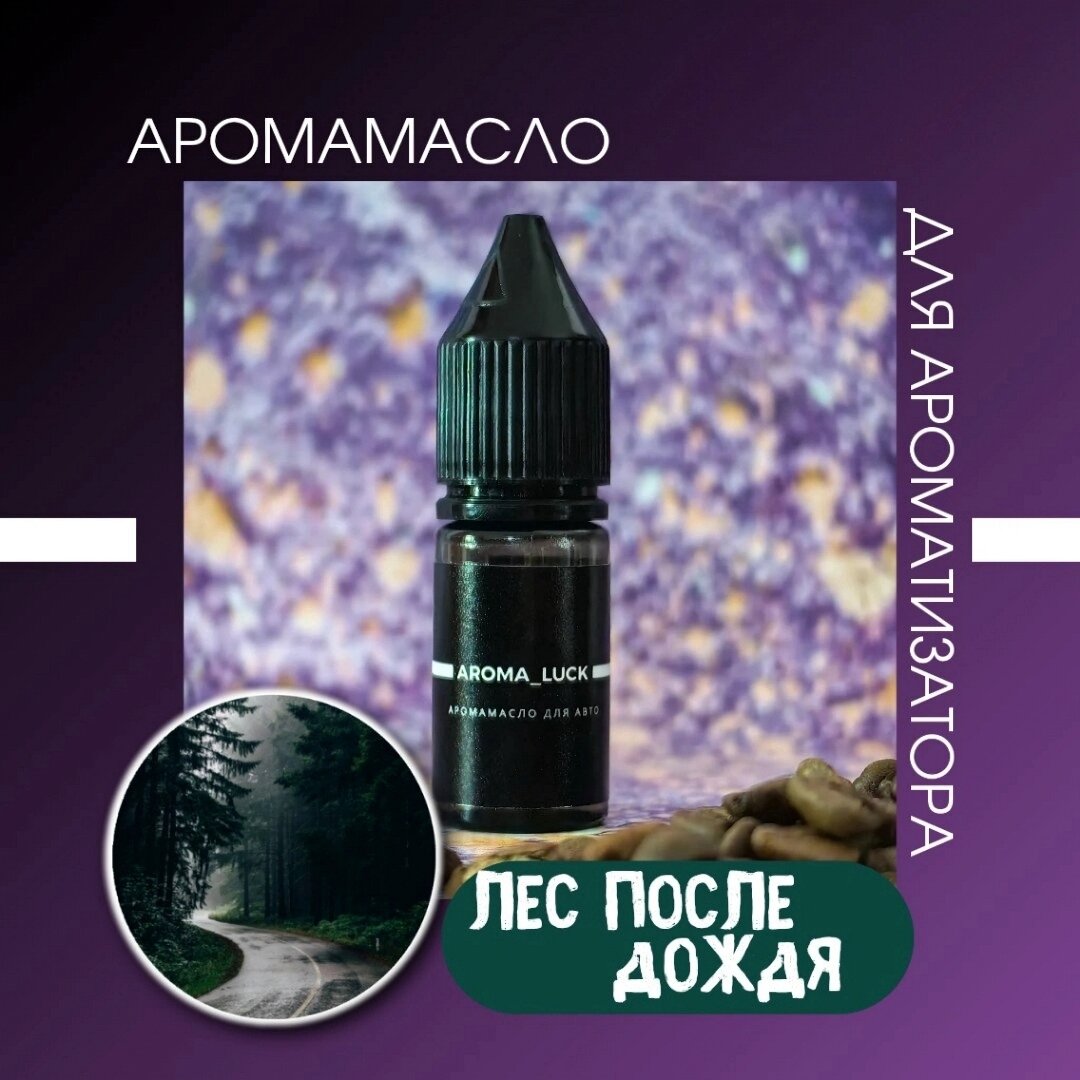 Аромамасло для автомобиля "Лес после дождя"