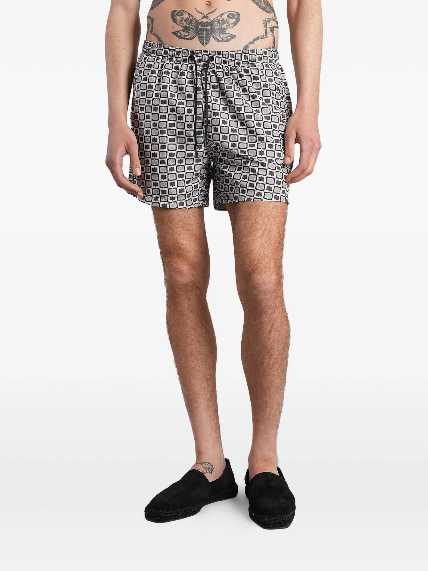 Шорты для плавания Geometric-print drawstring swim shorts