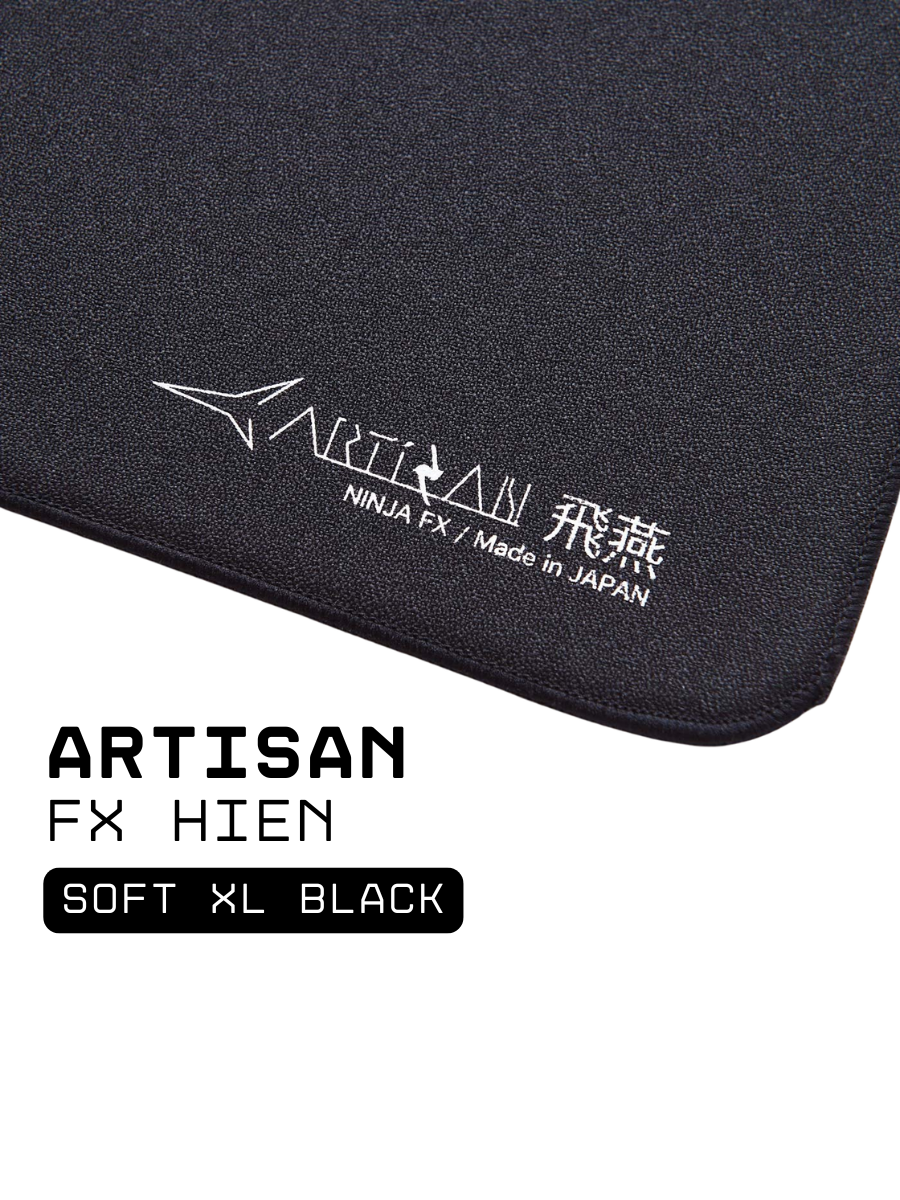 ARTISAN FX HIEN, SOFT, BLACK, размер: XL 490x420x4 мм, коврик для мыши, оригинал Япония