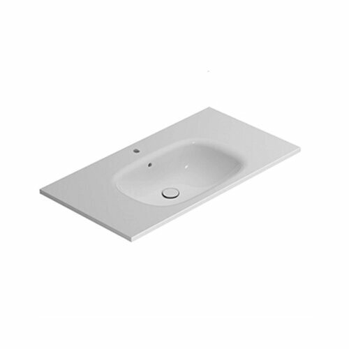 Раковина подвесная/накладная GLOBO BL096BI , размер 96х51 см, цвет Bianco