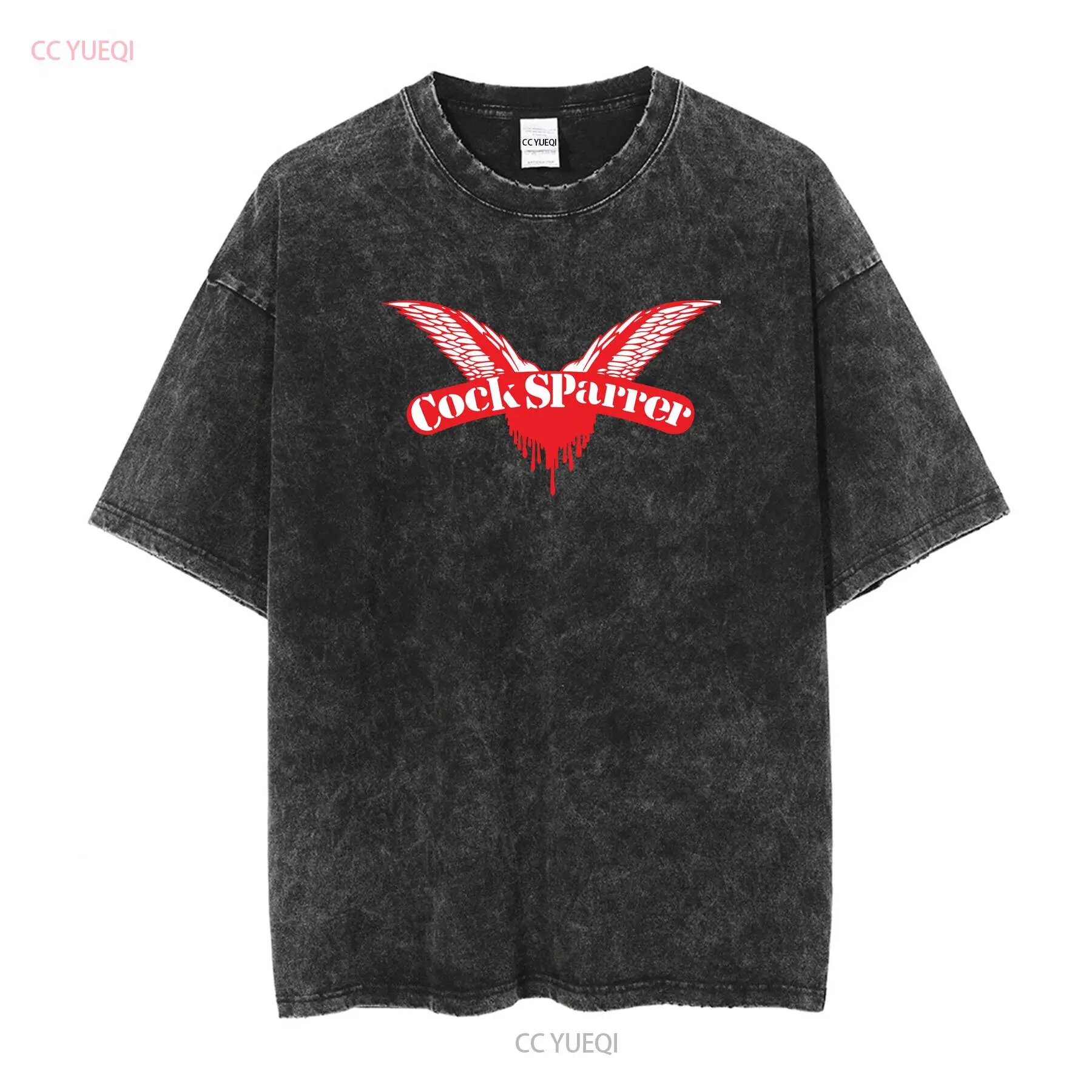 Футболка COCK SPARRER черная хлопок S XXL M, Черный, Washed Black