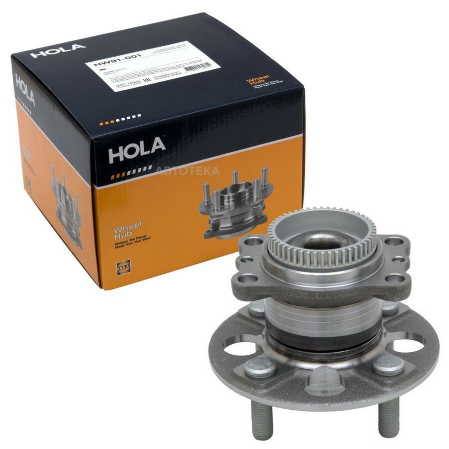 Ступица с подшипником HYUNDAI SOLARIS 10-/KIA RIO 11- зад. с ABS HOLA HW91001
