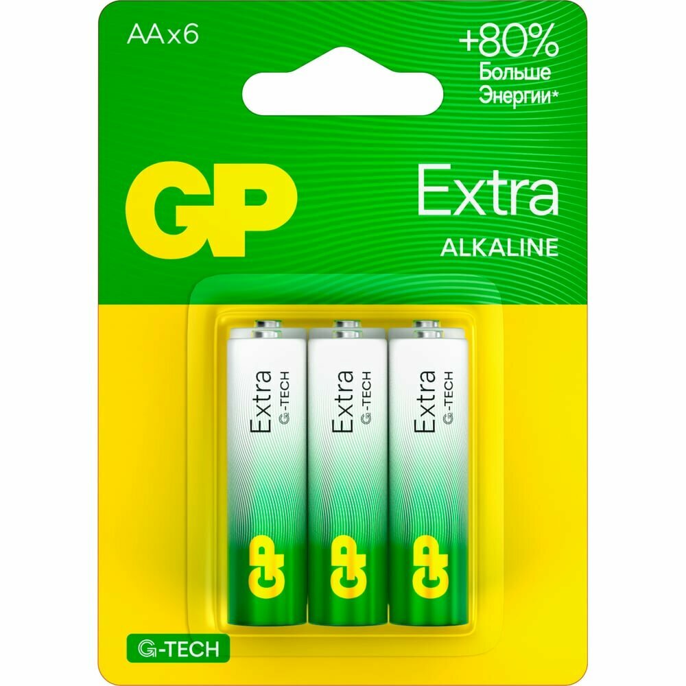 Алкалиновые батарейки GP Extra Alkaline