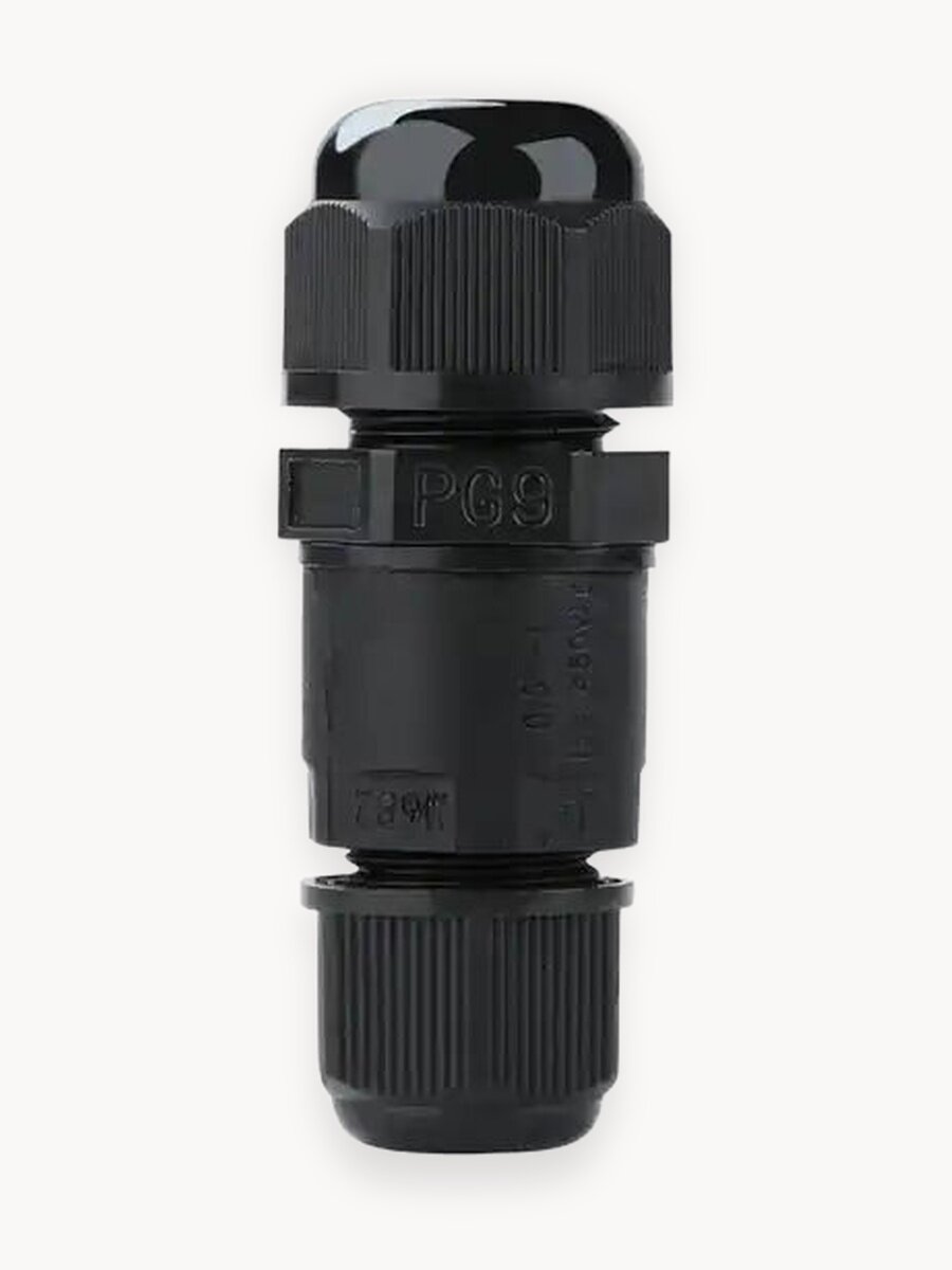 Соединитель кабельный водонепроницаемый IP68. Соединитель-коннектор для проводов двухконтактный. Герметичная муфта для двухжильного провода.