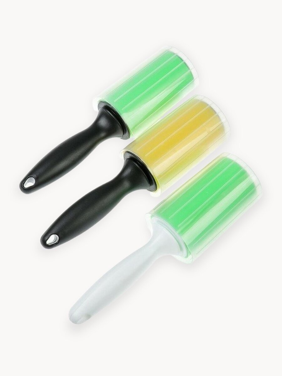 Ролик для чистки одежды в футляре силиконовый, 23×6,5×6,5 см, цвет микс