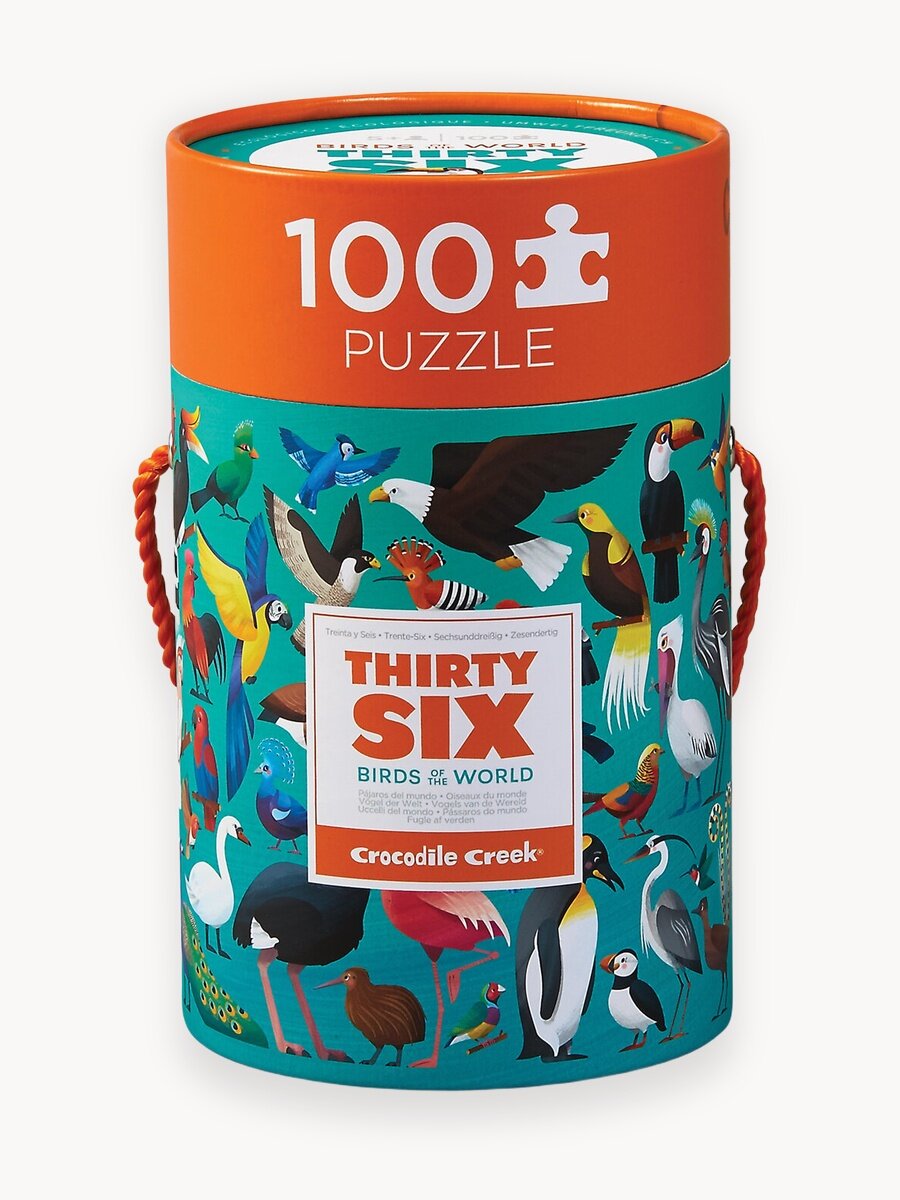Пазл Crocodile Creek Птицы серии THIRTY SIX ANIMALS, 100 деталей, 40552