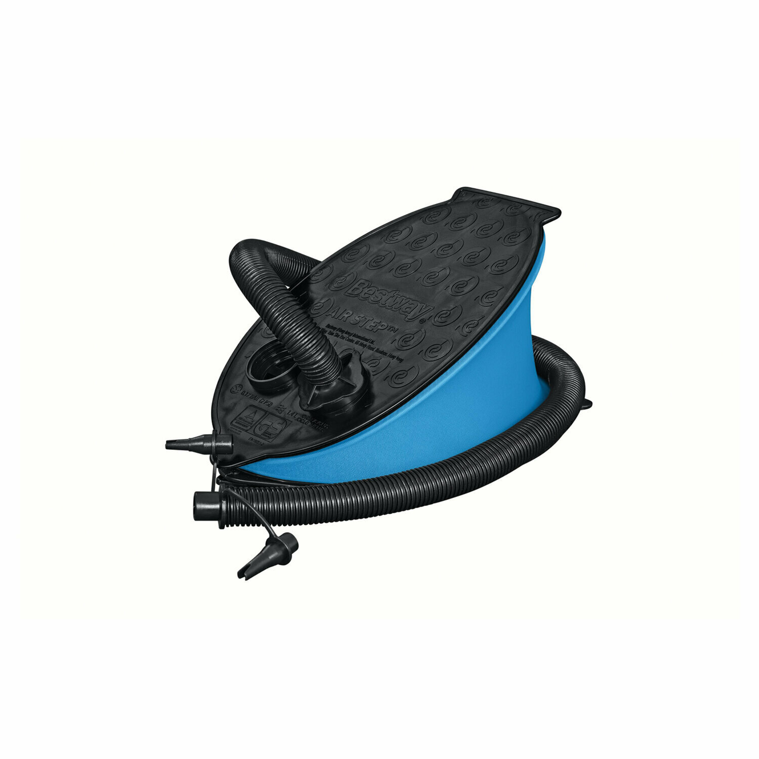 Упаковка 2 шт. Насос ножной 1,4 л/цикл, 28х19 см, шланг с 3 насадками, BESTWAY, 62004