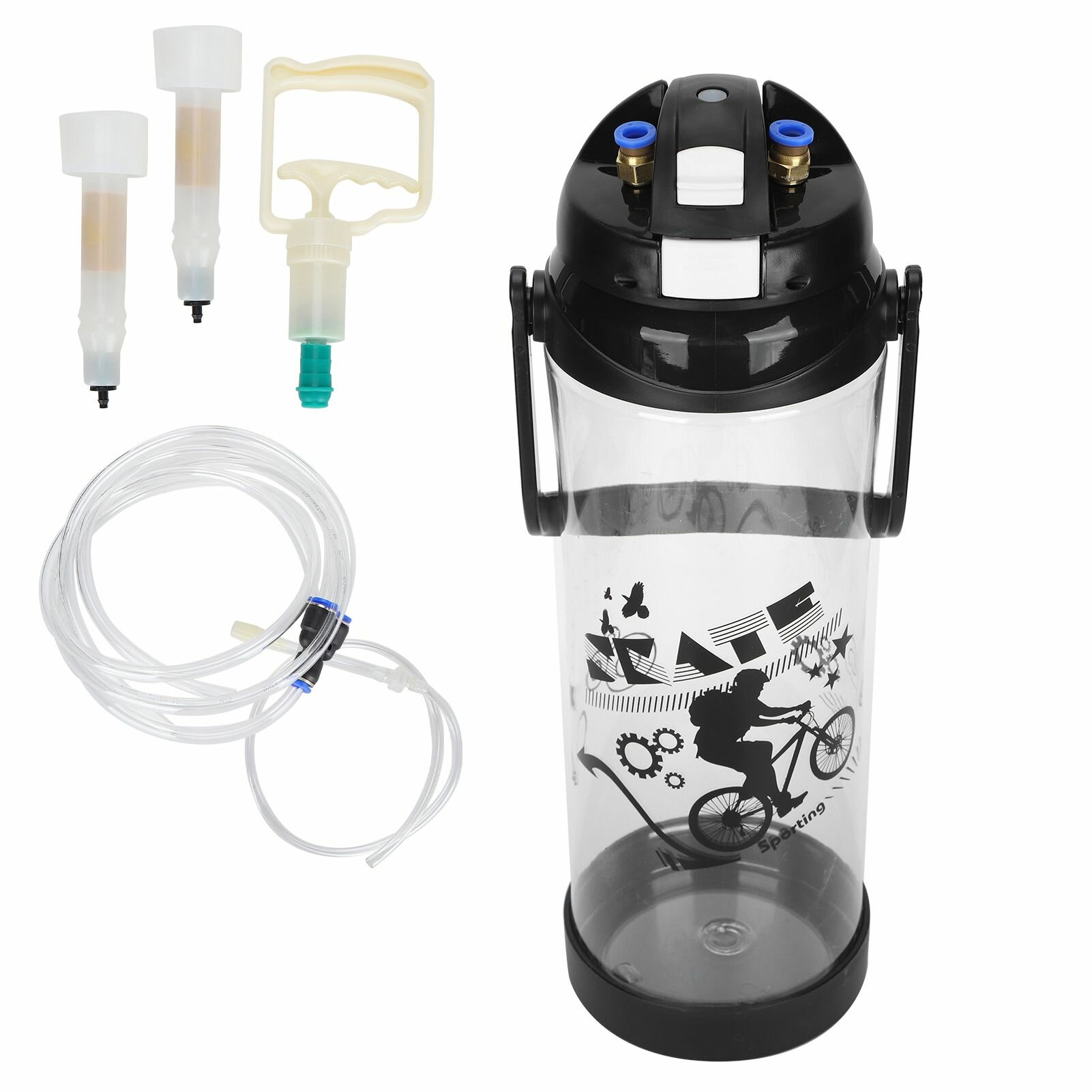 Бытовой доильный аппарат 3л, комплект ручного управления, портативный доильный аппарат для овец и коз, с двойной головкой