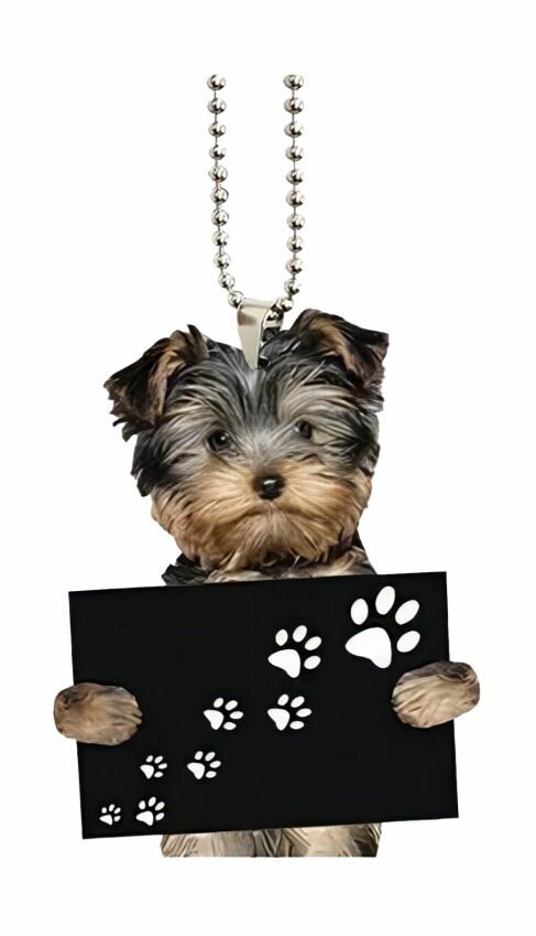 Брелок автомобильный собака на качелях , Подвеска на зеркало заднего вида , игрушка в салон автомобиля