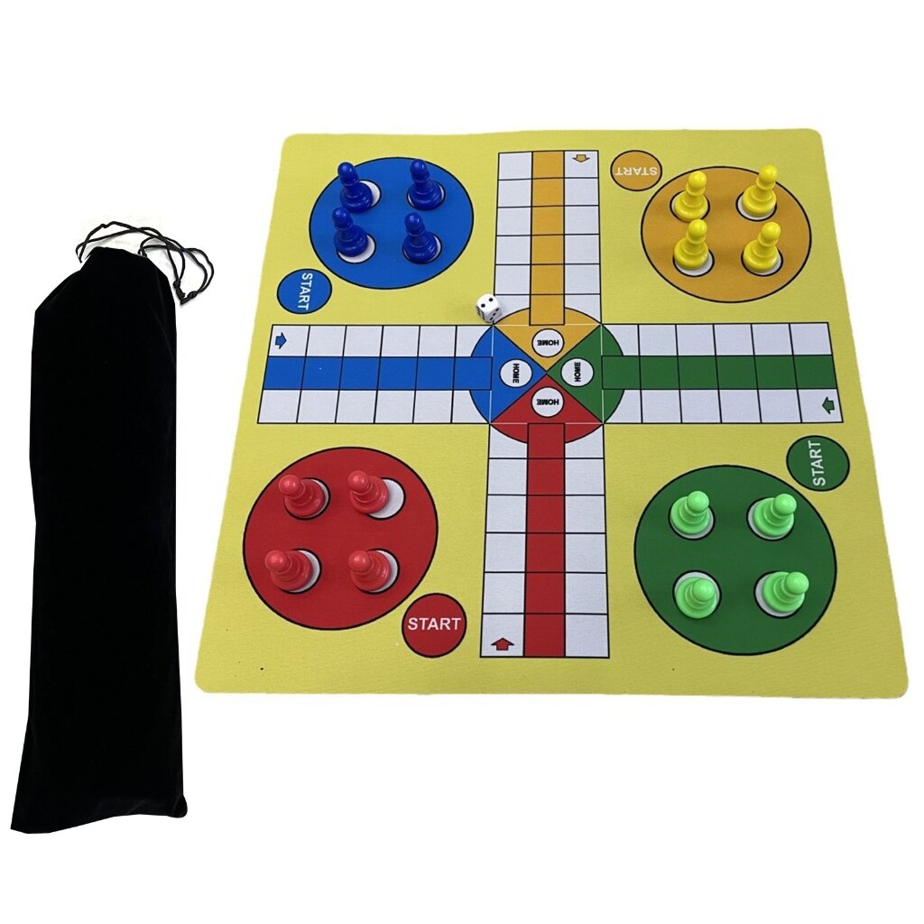 Компактный Шахматный Набор Ludo Flying Chess Set 35-сантиметровый Коврик Для Мыши Для Игры В помещении На открытом воздухе