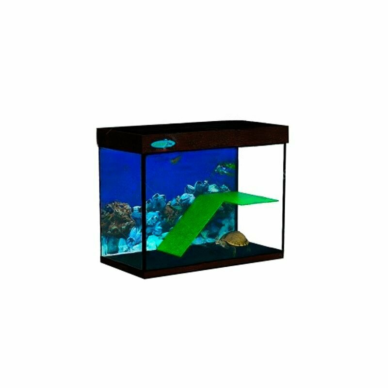 Аквариум 70 литров для красноухой черепахи AquariumBest террариум , Венге (61х31х46 см)