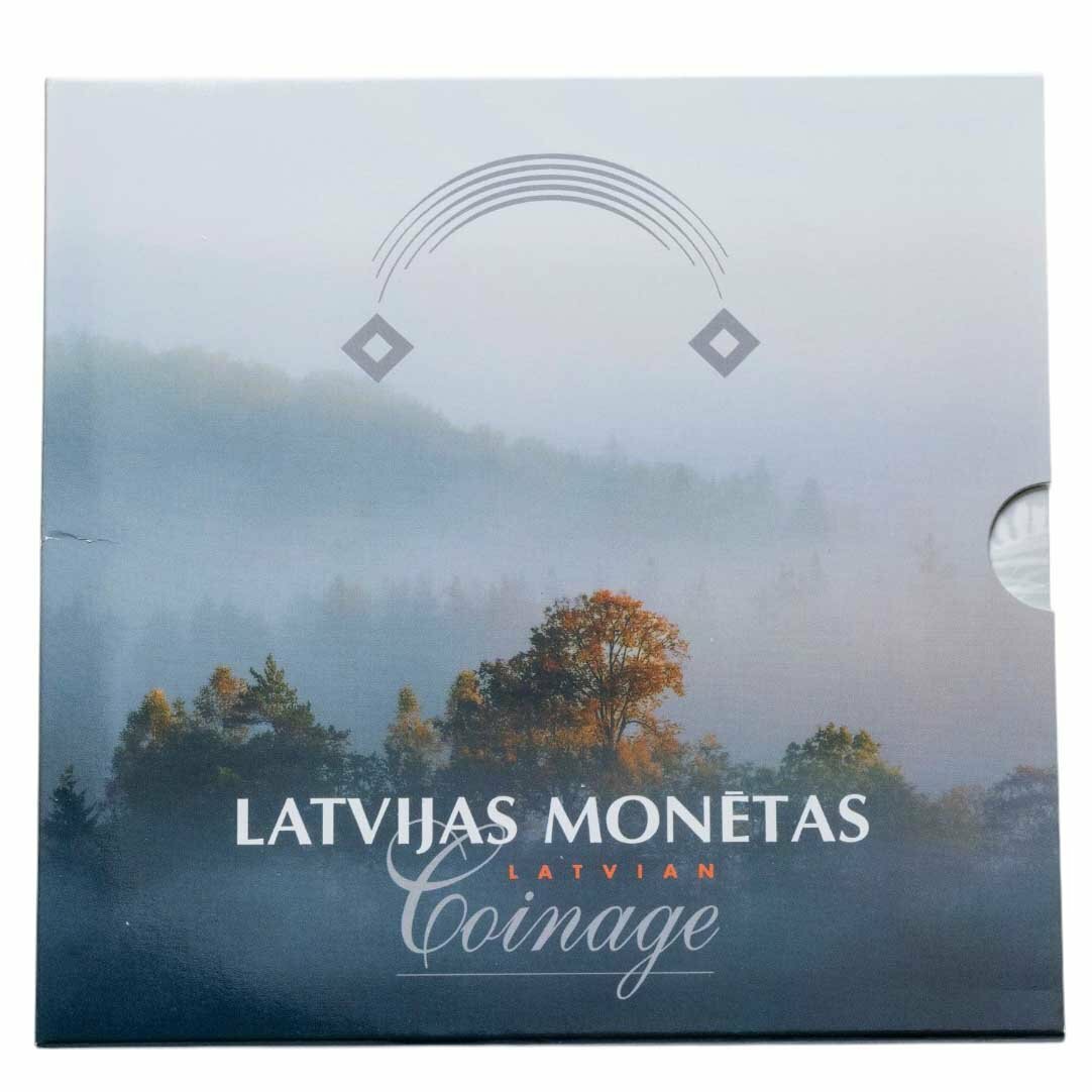 Латвия набор из 8 монет 1992-2003 в буклете