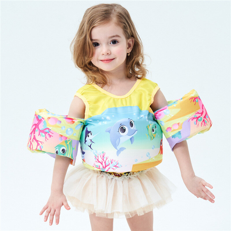 Детские спасательные жилеты для плавания, жилетки-тельняшки, вспомогательные буи для плавания, для мальчиков и девочек