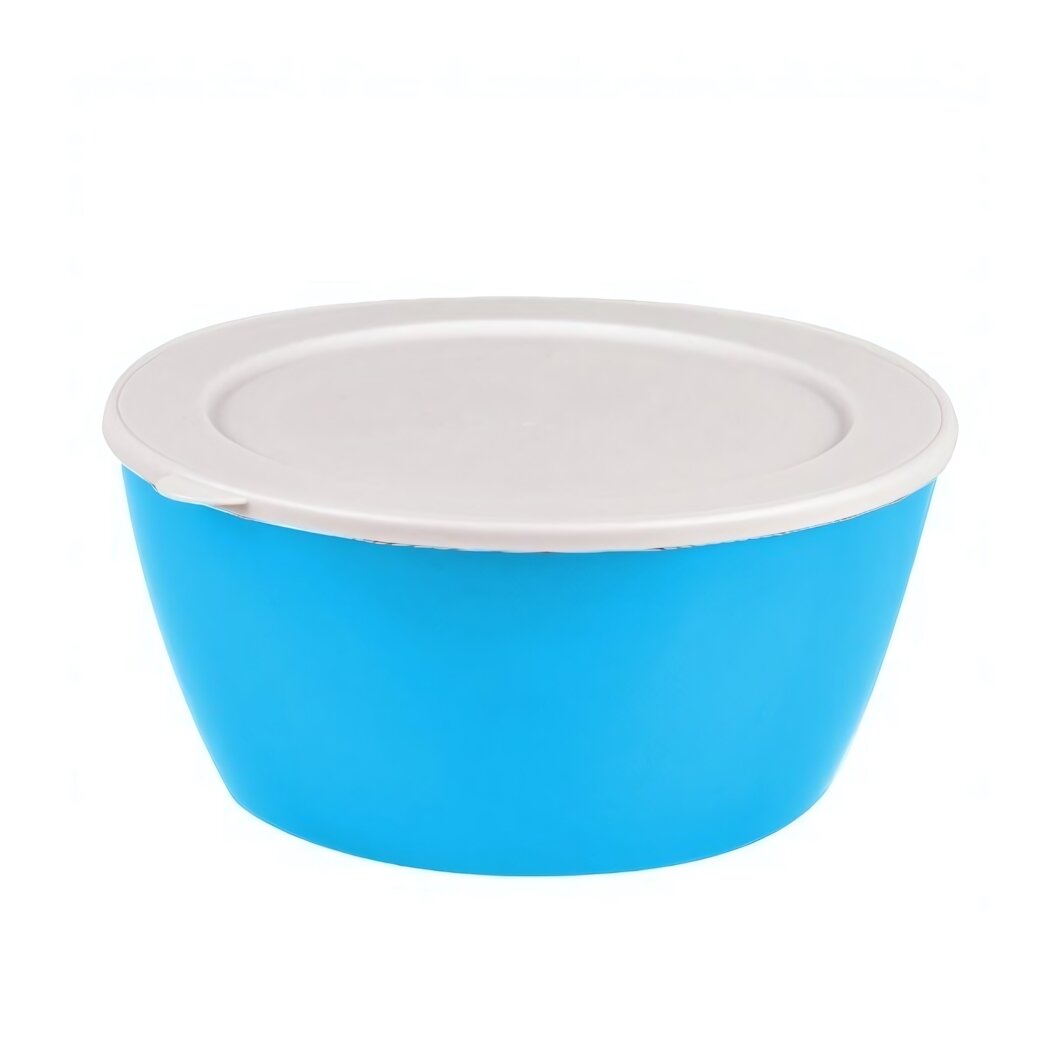 Чаша с крышкой 3 л, голубая, для хранения и смешивания продуктов