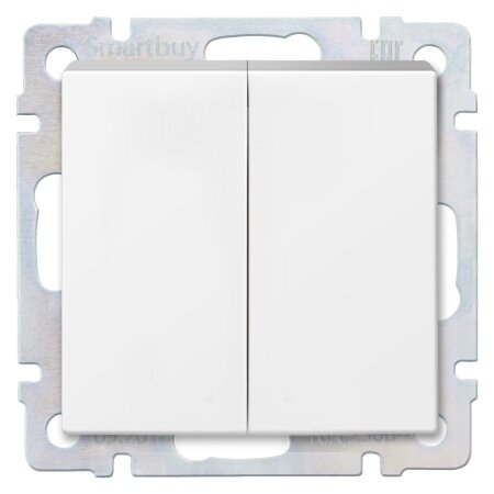 Выключатель проходной 2 кл. "Нептун", белый Smartbuy SBE-05w-10-SW22-0 AE