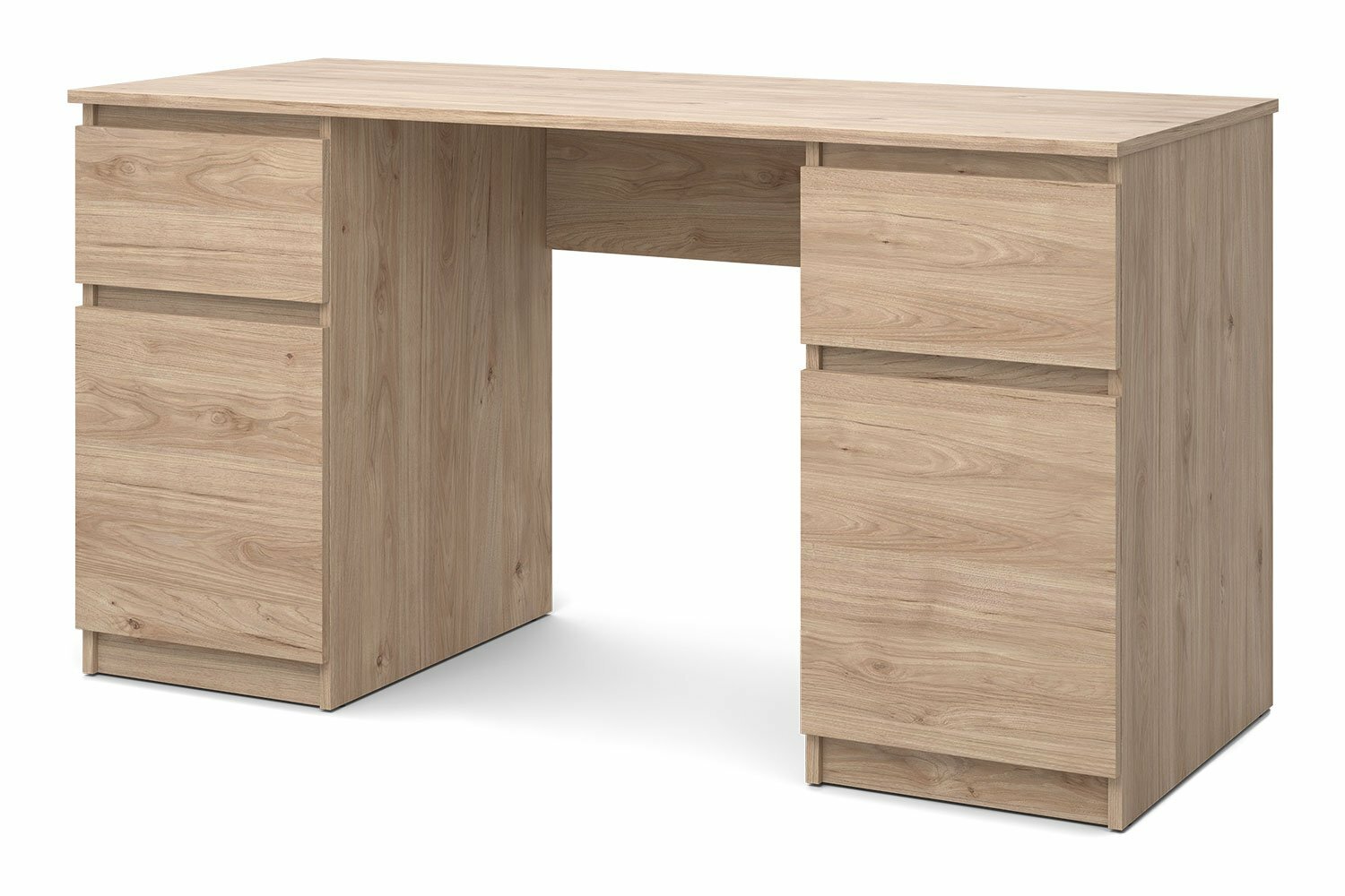 Письменный стол с 2 ящиками MYSTAR Сноули 140х75х59 см, гикори кингстон