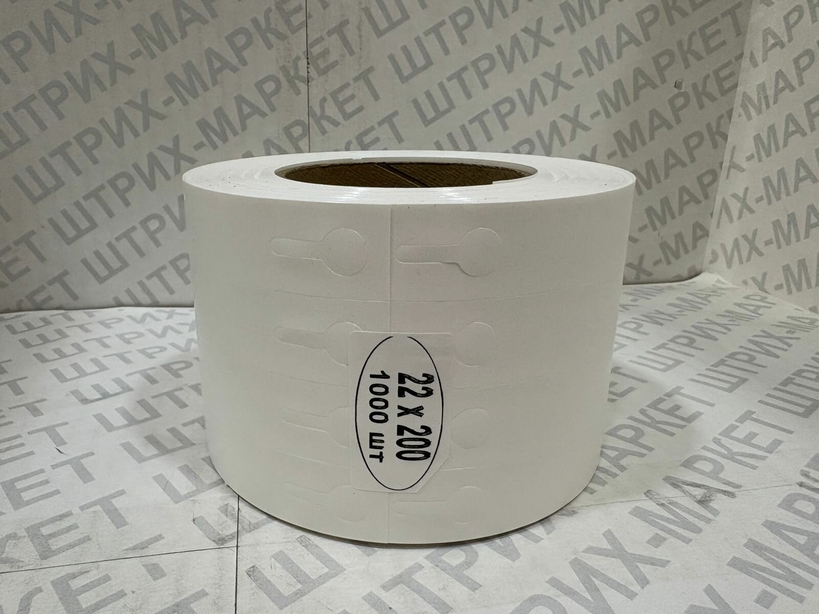 Садовая бирка-петелька белая 22х200 (1000, d76) навесной ярлык для растений 1 рулон