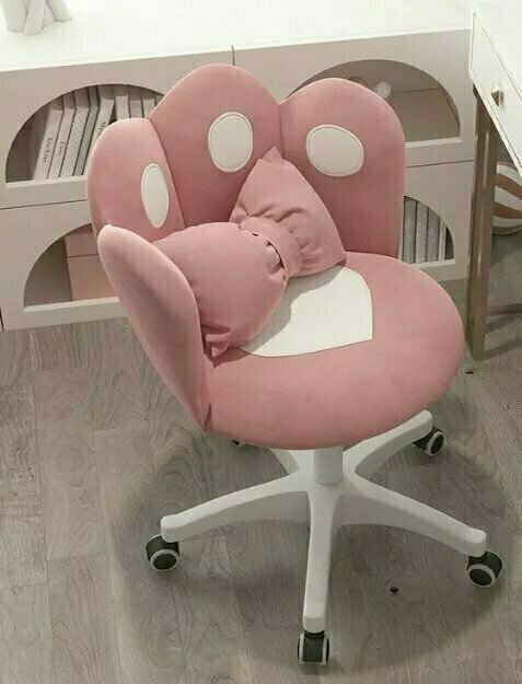 Офисный стул "ABS пластик", темно-розовый, подлокотники, губчатое сиденье, 47 x 33 x 78 см