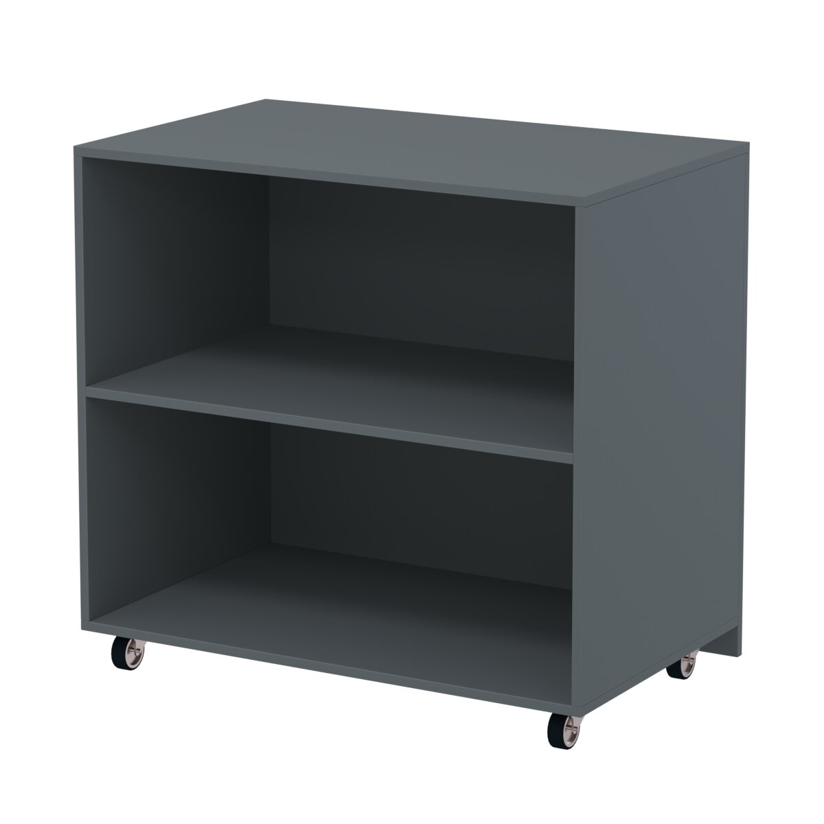 Недорогой прилавок на колесах под декоративные молдинги №ПДМ-16, Темно-Серый