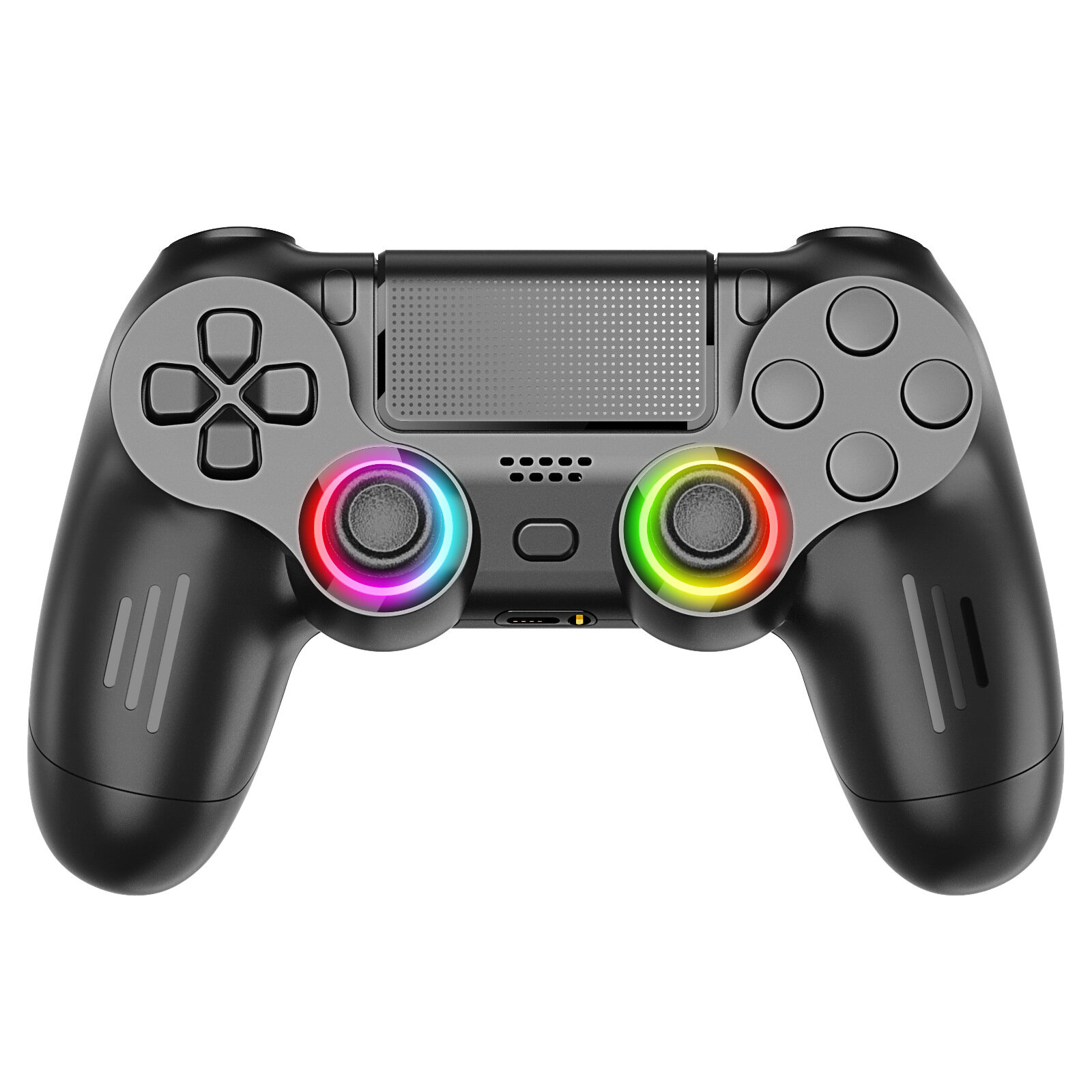 Беспроводной Bluetooth-контроллер для PS4 с RGB-вibration, черный, в коробке для игр на PlayStation 4