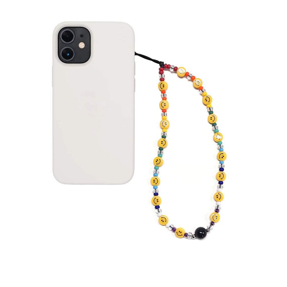 Чехол для телефона "Дикий Акриловый Смайлик", Япония/Южная Корея, бисер, для девочек