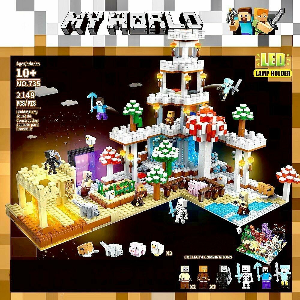 Конструктор Игрушка My World набор,2148, разноцветный, Майнкрафт