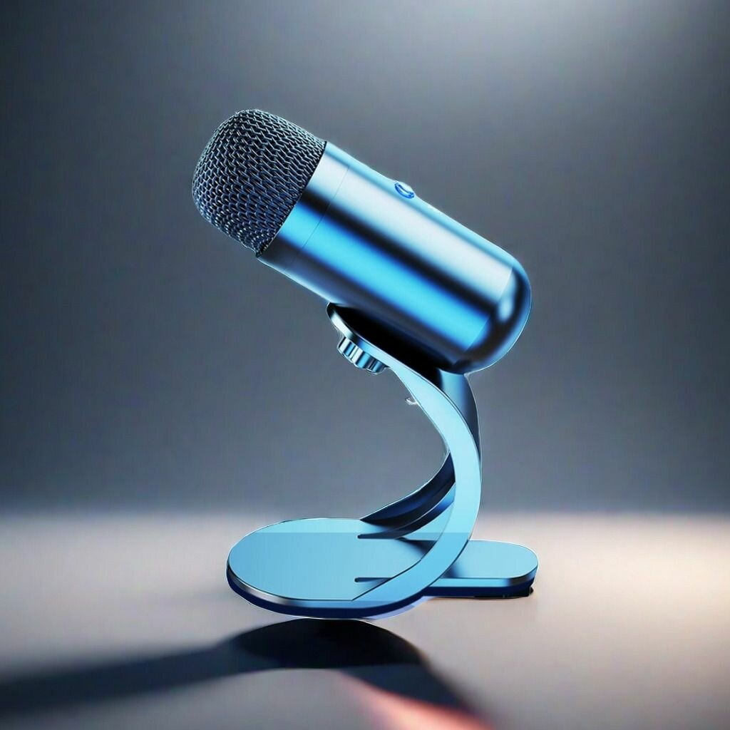 Конденсаторный USB-микрофон K6, Игровой микрофон для стриминга, подкастов, записи. синий