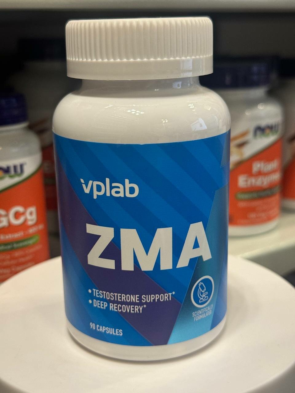 Vplab ZMA, Натуральная поддержка тестостерона, восстановления и сна, 90 капсул