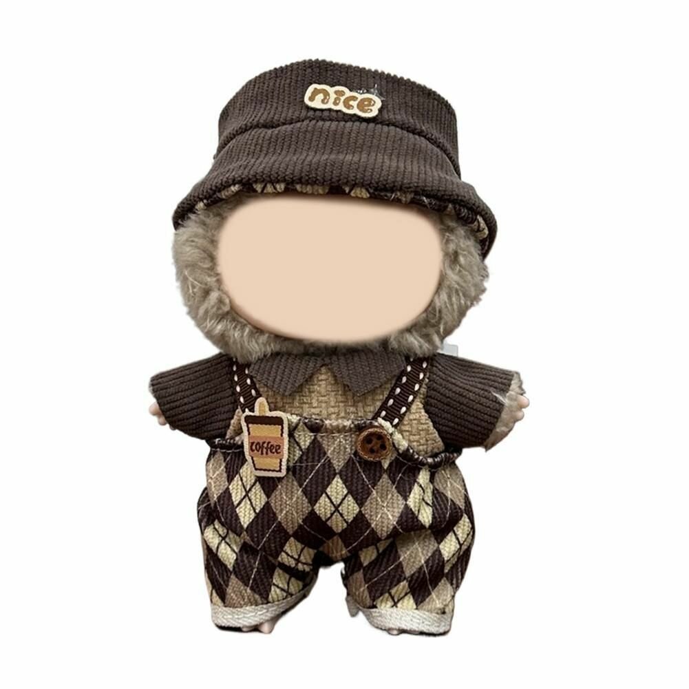 Кукольная одежда 17см Комбинезон костюм Цвет макарон Подходит для лабубу